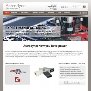 Astrodyne Launches Redesigned Website with Updated Features