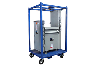 75 KVA step-down power distribution cart for heavy duty applications ...
