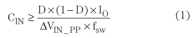 How to select input capacitors for a buck converter - Power Electronic Tips