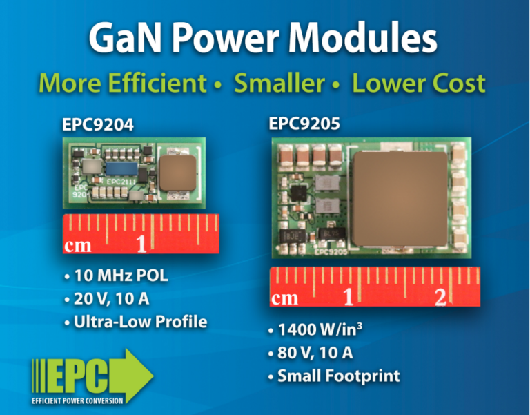 EPC GaN power modules deliver over 1.4 kW/in3 for 48 - 12 V DC-DC and up to 10 MHz for PoL power ...