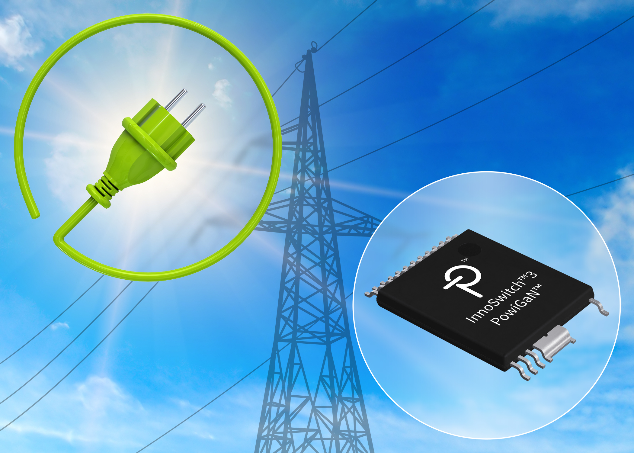 GaN flyback switcher ICs enable 55-W heatsinkless power supplies
