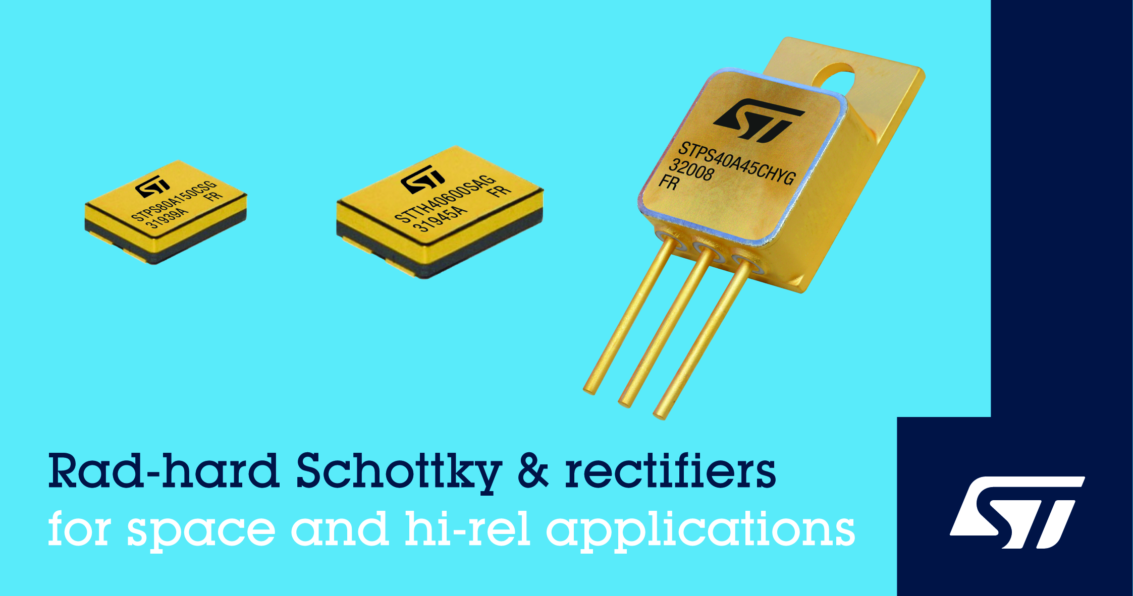 ESCC-qualified power rectifiers, Schottky diodes are rad-hard for ...