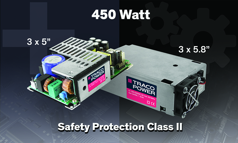 450-W supplies offer class II safety protection - Power Electronic Tips